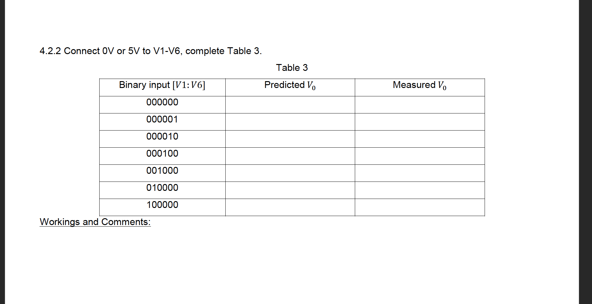4.2.1 Construct the Six-bit digital-to-analog | Chegg.com
