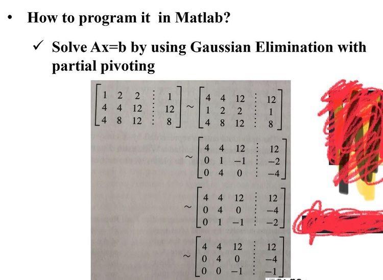 Solved How to program it in Matlab? Solve Ax=b by using | Chegg.com