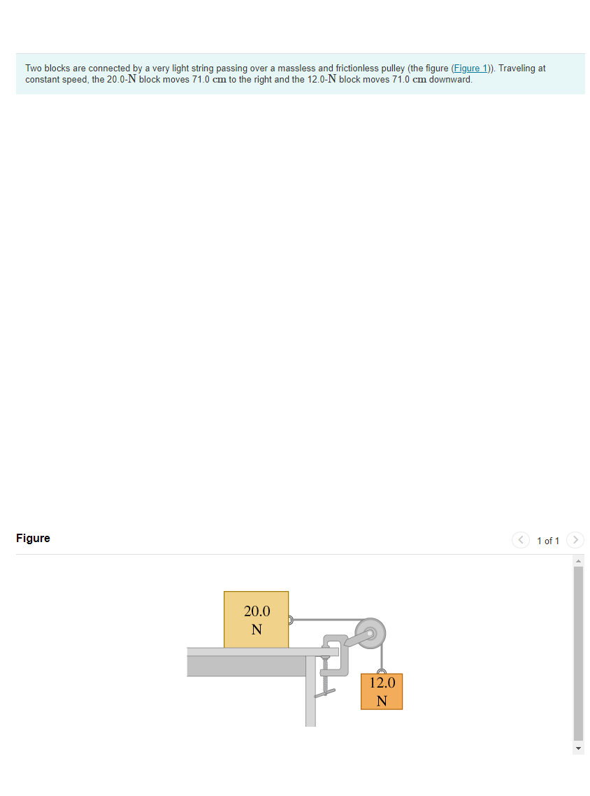 Solved Two blocks are connected by a very light string | Chegg.com