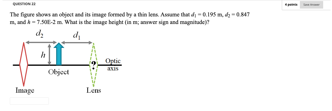 Solved The figure shows an object and its image formed by a | Chegg.com