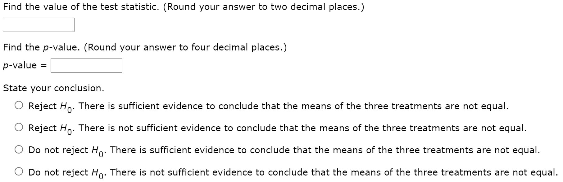 Solved Develop the analysis of variance computations for the | Chegg.com