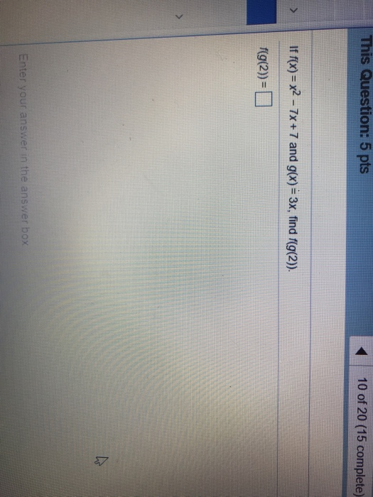 Solved Let f(x) = 4x + 1 and g(x) =-. Evaluate each | Chegg.com