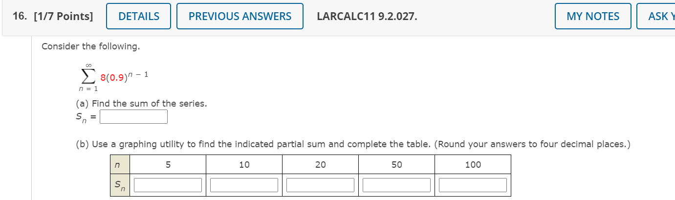Solved 15. [1/7 Points] DETAILS PREVIOUS ANSWERS LARCALC11 | Chegg.com
