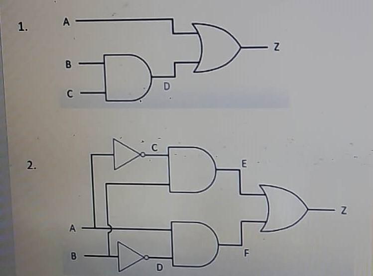 Solved generate truth tables, Boolean expression and | Chegg.com