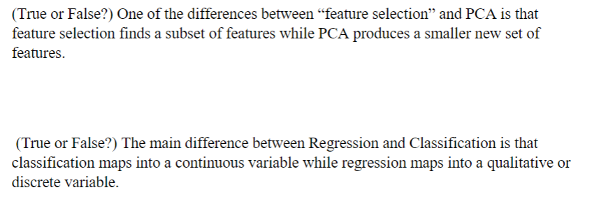 Solved Q1) ﻿Write the full word “True” ﻿or “False”? ﻿If | Chegg.com