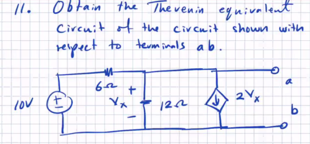 Solved obtain the Thevenin the The venin equivalent Circuit | Chegg.com