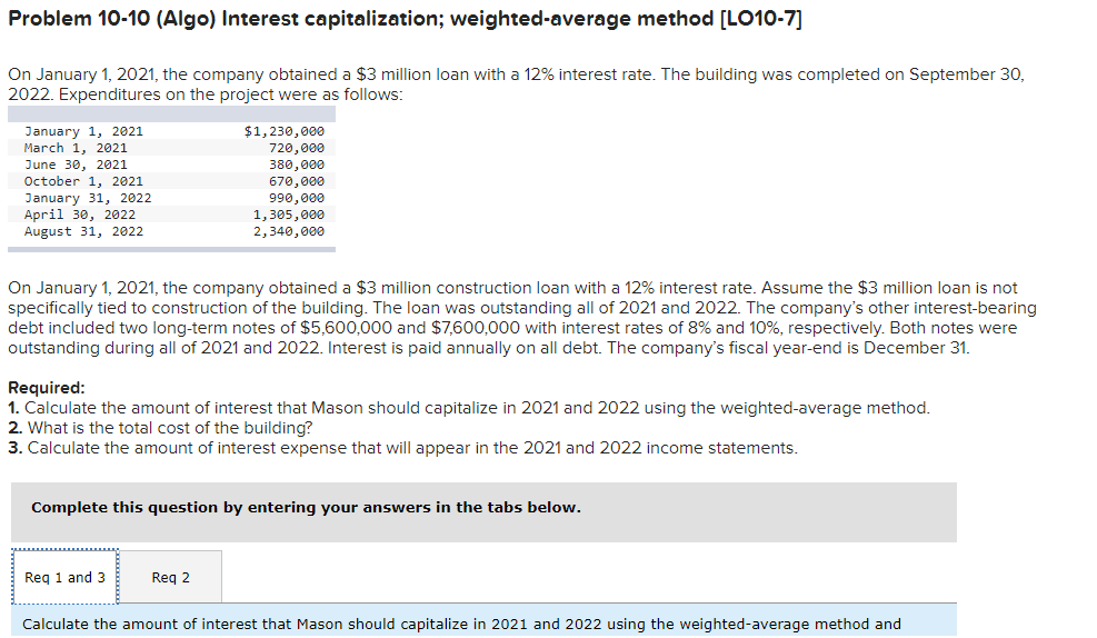Solved Exercise 10-9 (Algo) Acquisition cost; | Chegg.com