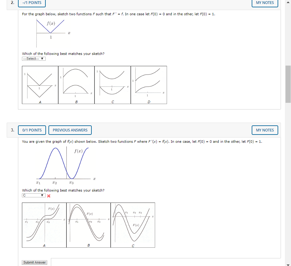 Solved -/1 POINTS MY NOTES For the graph below, sketch two | Chegg.com Solved -/1 POINTS MY NOTES For the graph below, sketch two | Chegg.com