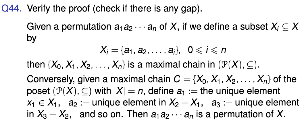Solved Consider The Power Set Poset Px C For X 1 2 