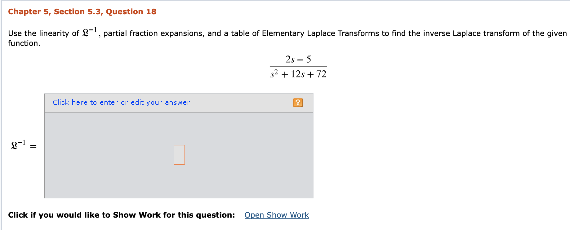 Solved Chapter 5, Section 5.3, Question 18 Use the linearity | Chegg.com