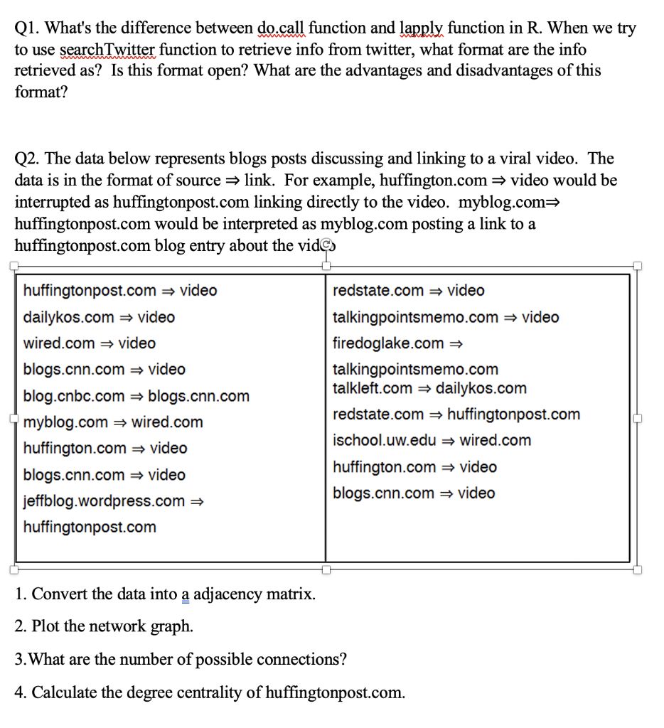 Solved Q1 Whats The Difference Between Docall Function 1931