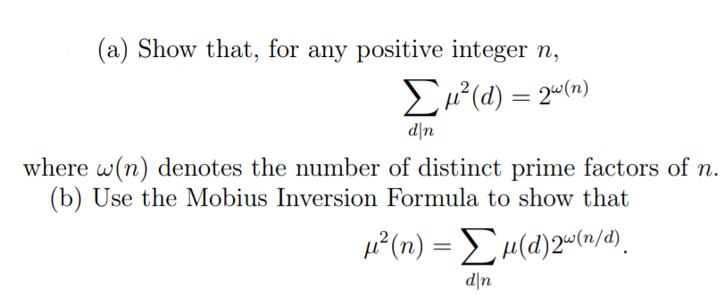 Solved = (a) Show that, for any positive integer n, (d) = | Chegg.com