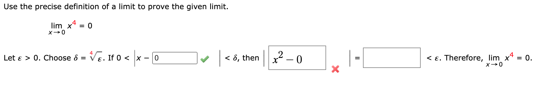 Solved Use the precise definition of a limit to prove the | Chegg.com