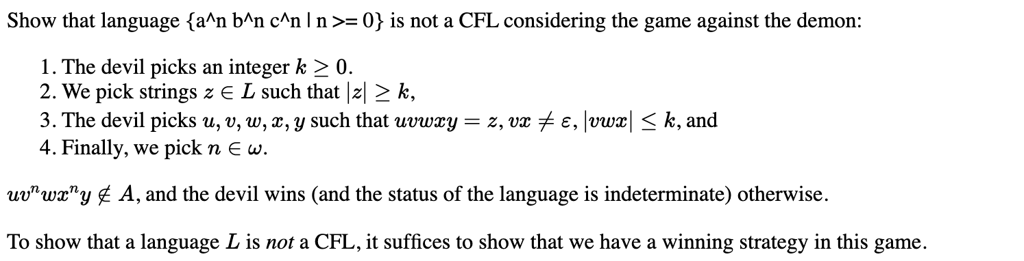 Solved Show that language {a^n bản c^nIn>=0} is not a CFL | Chegg.com