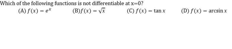 Solved Which of the following functions is not | Chegg.com