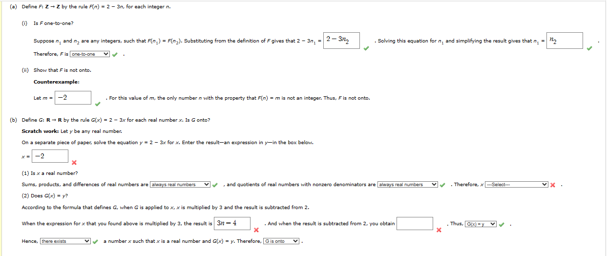 Solved (a) Define F:Z→Z by the rule F(n)=2−3n, for each | Chegg.com