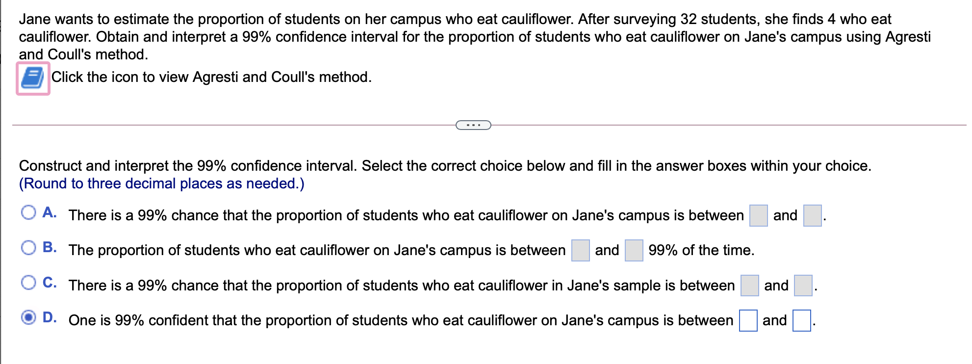 Solved Jane wants to estimate the proportion of students on | Chegg.com