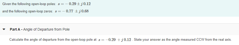Solved Part B - Angle of Arrival at Zero Calculate the angle | Chegg.com
