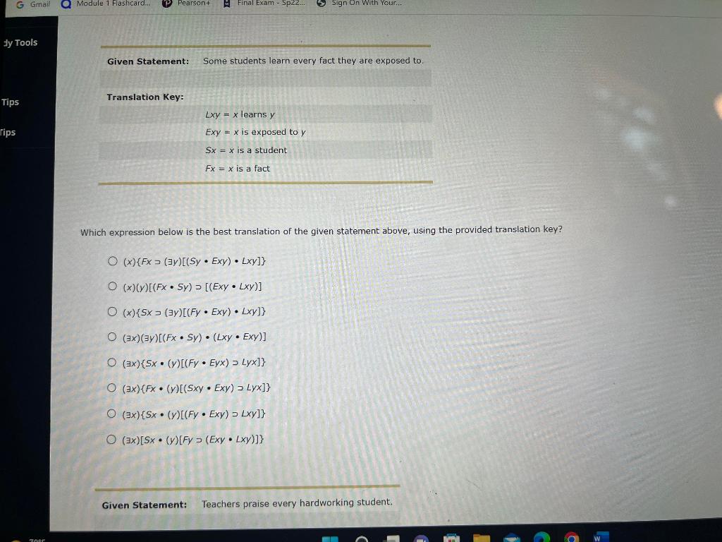 Solved The following exercises provide practice translating | Chegg.com