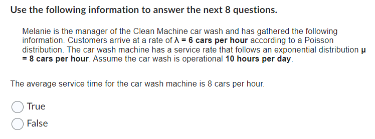 Solved Use the following information to answer the next 8 | Chegg.com