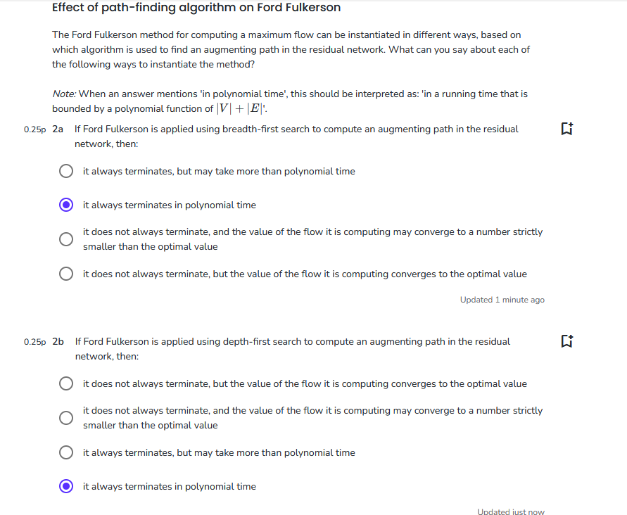 Solved Effect of path-finding algorithm on Ford Fulkerson | Chegg.com