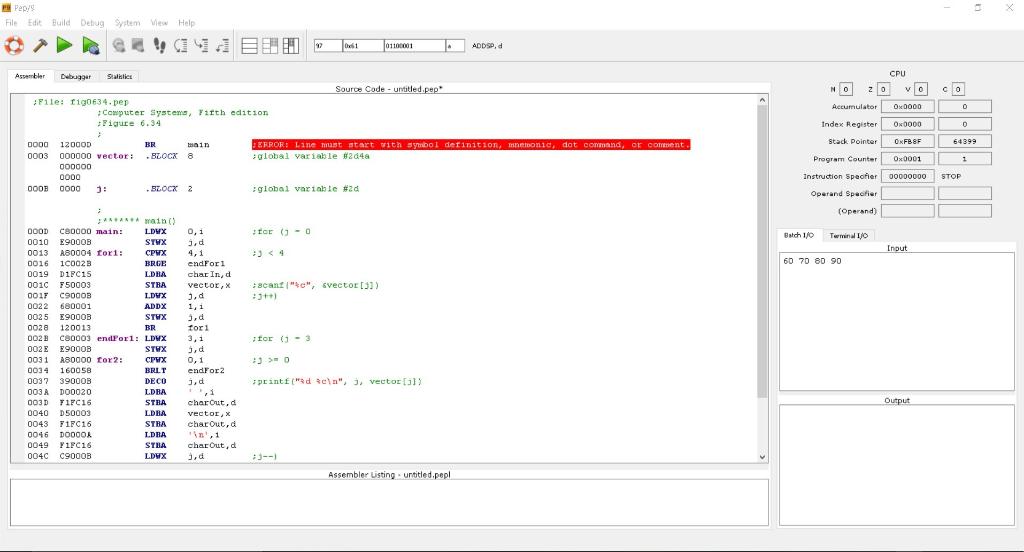 Solved Q4- The following code inputs a 4 cell integer array | Chegg.com
