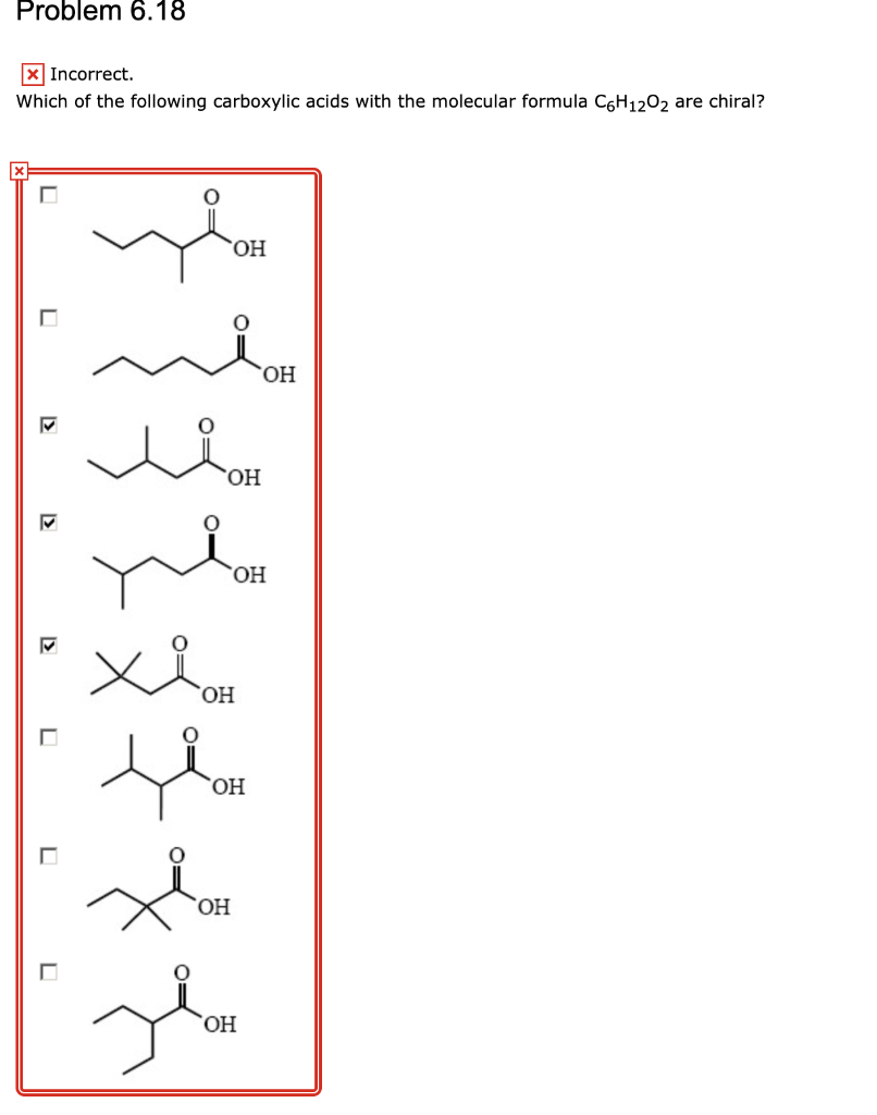 Solved Which of the following carboxylic acids with the | Chegg.com