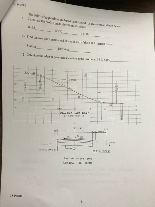 0 Points Calculate the alignment traverse on the "E" | Chegg.com