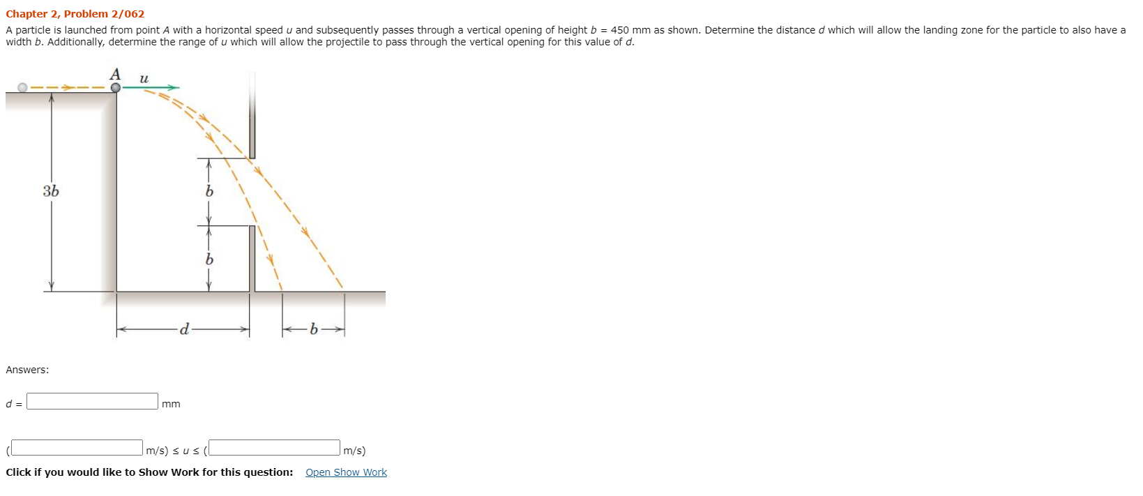 Solved Chapter 2, Problem 2/062 A particle is launched from | Chegg.com