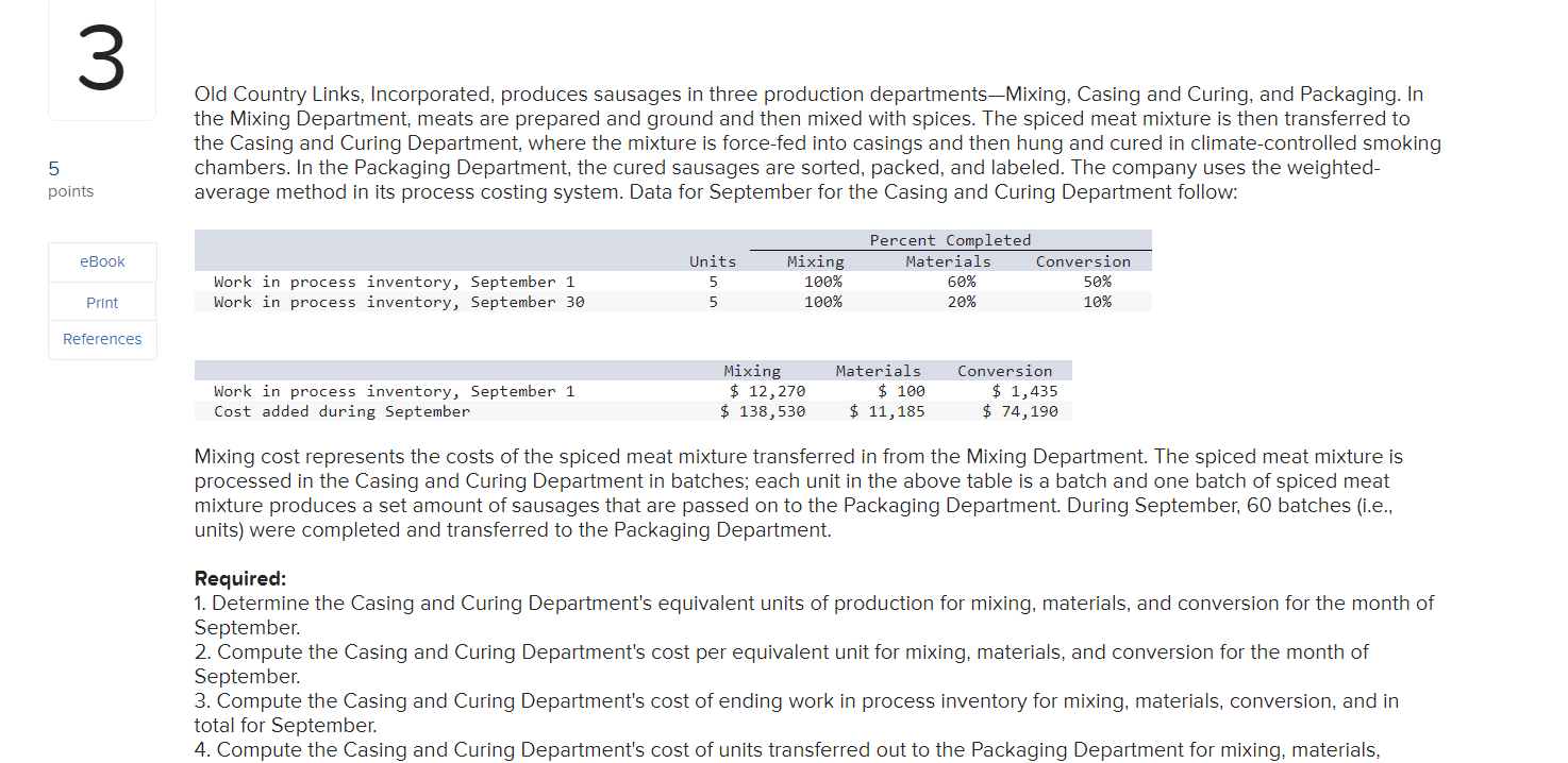 Solved Required: 1. Determine the Casing and Curing | Chegg.com