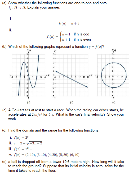 Solved (a) Show whether the following functions are | Chegg.com