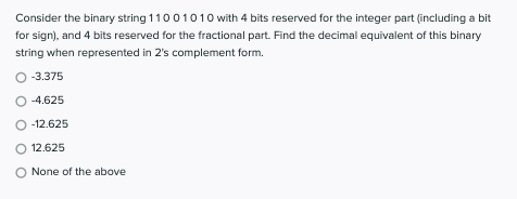Solved Consider the binary string 110 01010 with 4 bits | Chegg.com
