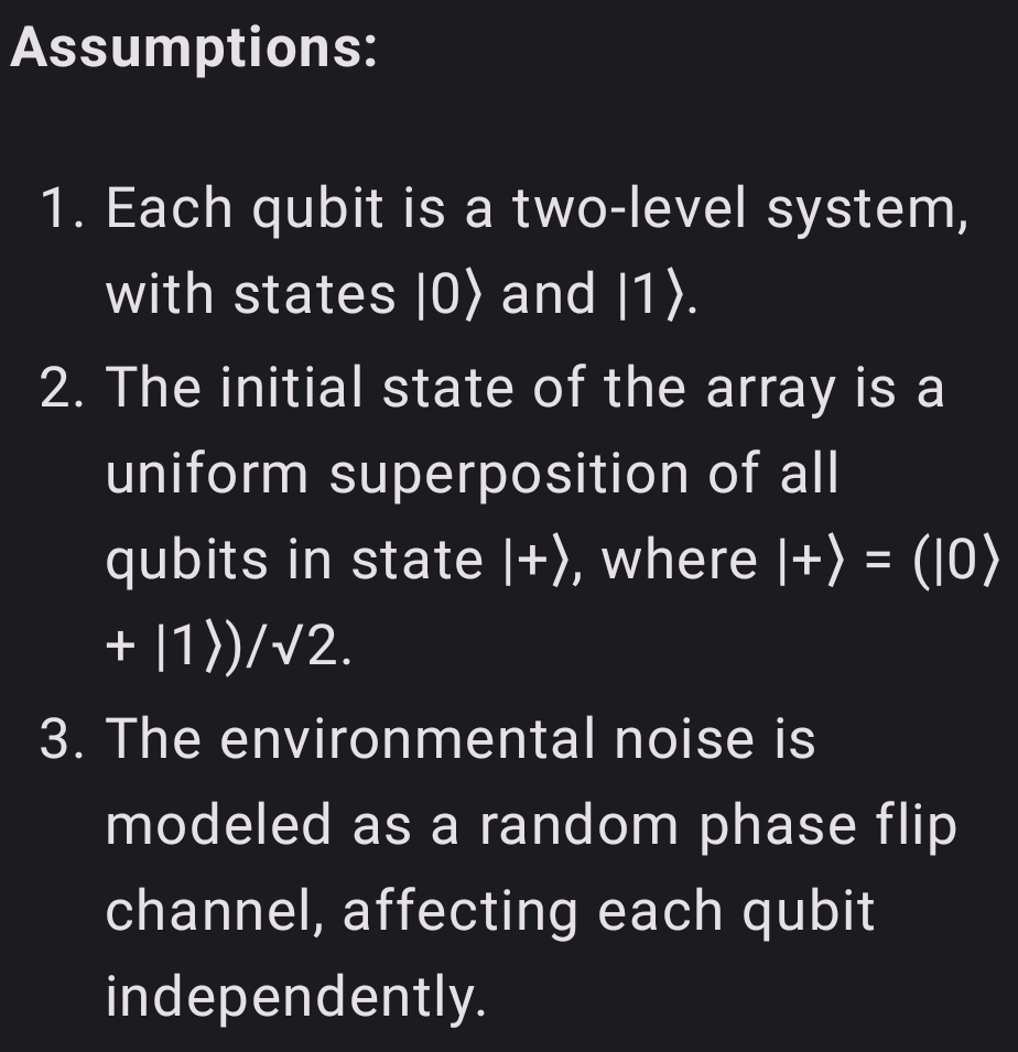 Assumptions:Each qubit is a two-level system,with | Chegg.com
