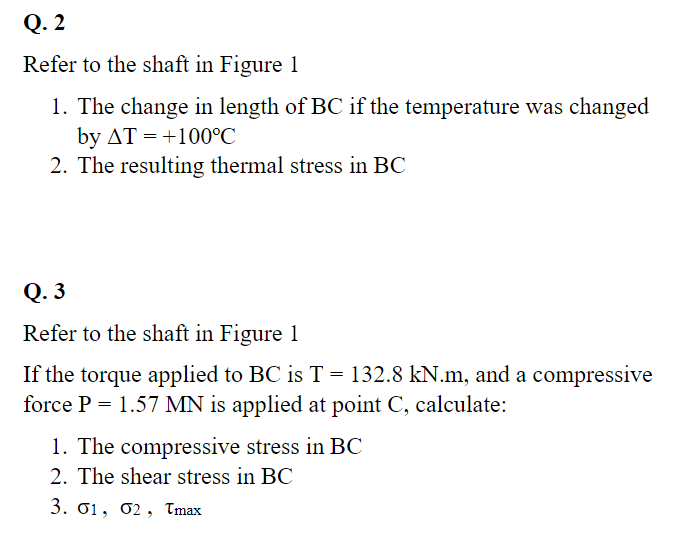 Solved In all the questions below, the material is | Chegg.com