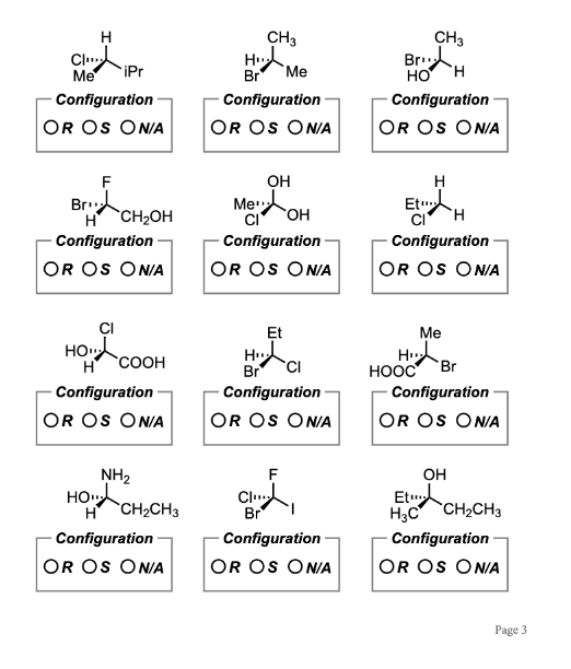 Solved Determine whether each molecule below has a chiral | Chegg.com