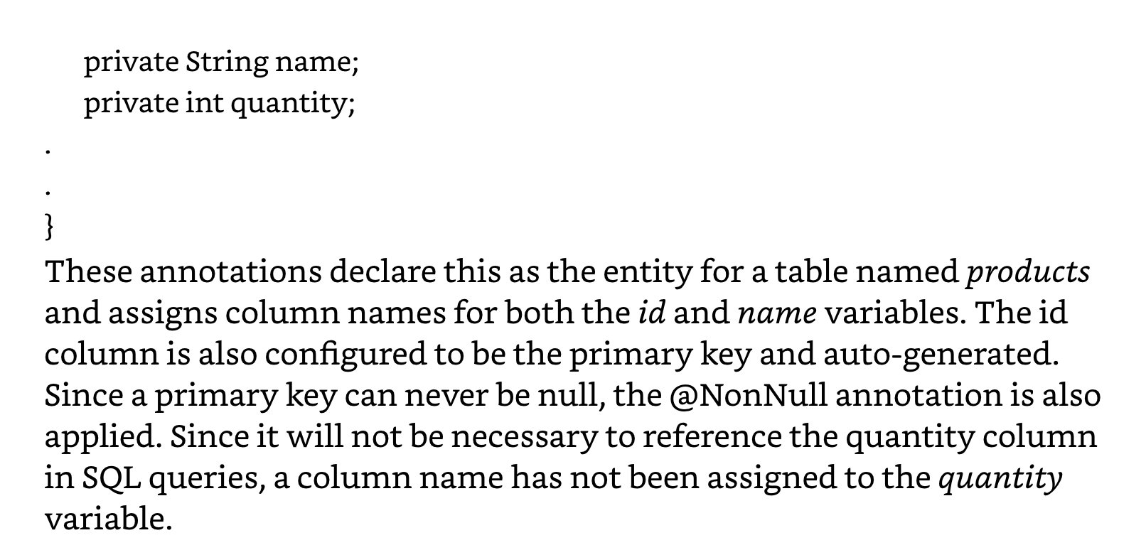 Solved Topic: Android Programming - Building an Entity I am | Chegg.com