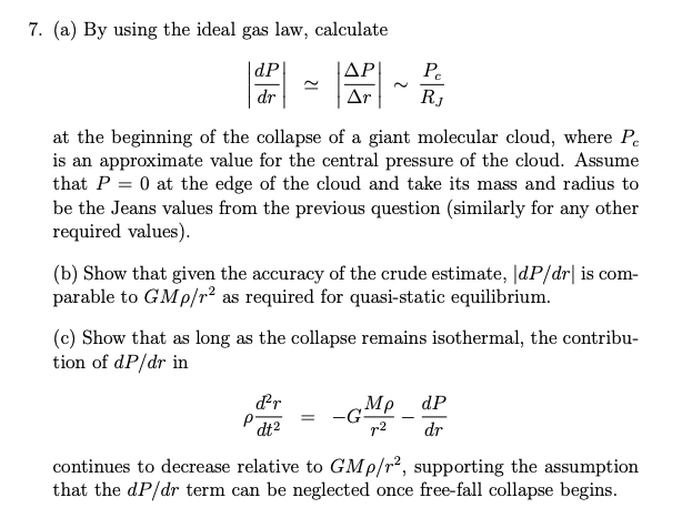 7. (a) By using the ideal gas law, calculate | Chegg.com