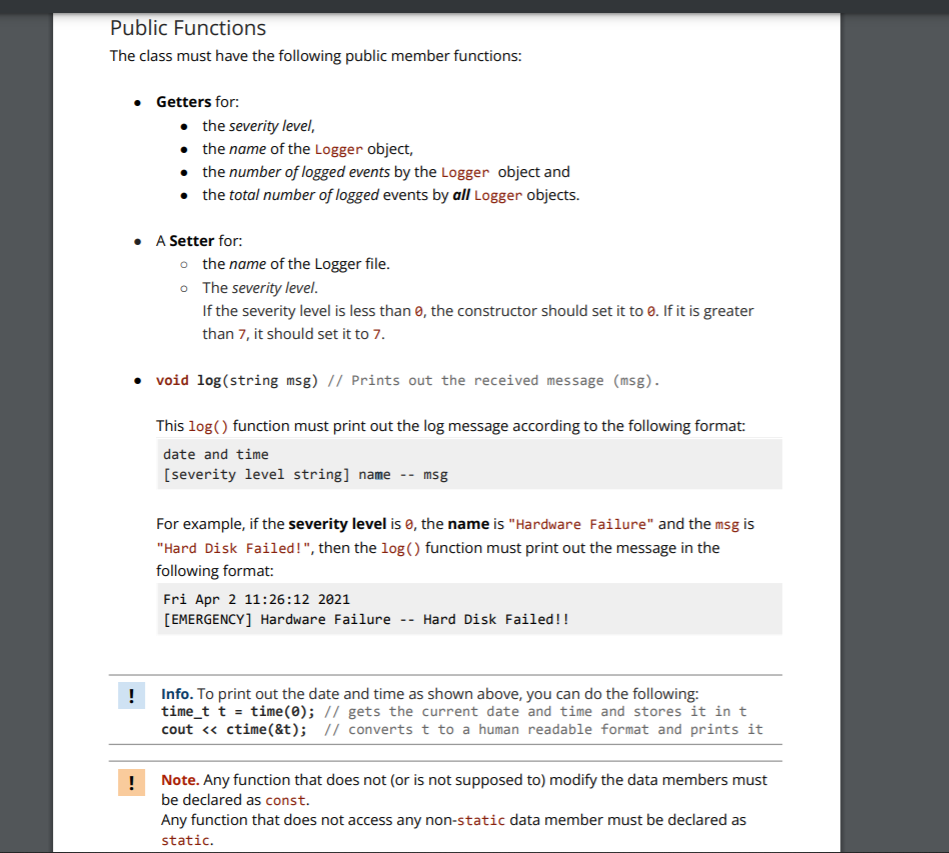 Solved This is typically done using log files! You will | Chegg.com