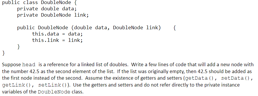 IntNode data : int link : IntNode + IntNode ( data : | Chegg.com
