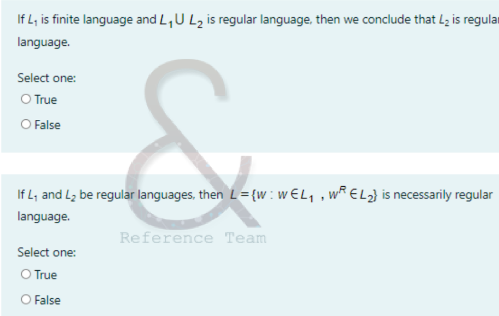 Solved If Ly is finite language and LU L2 is regular | Chegg.com