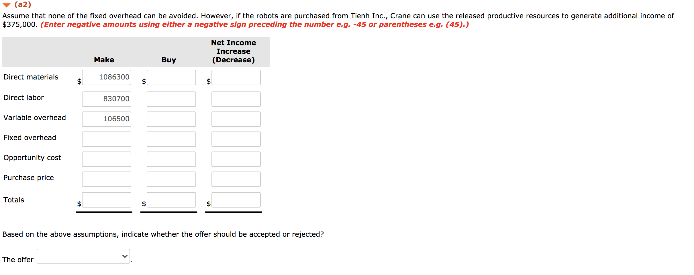 Solved Exercise 20-06 al-a2 (Video) (Part Level Submission) | Chegg.com