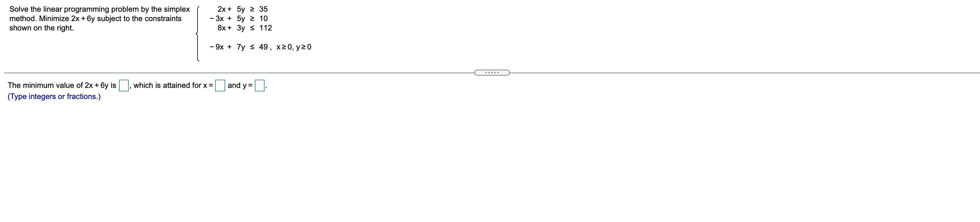 Solved Solve the linear programming problem by the simplex | Chegg.com