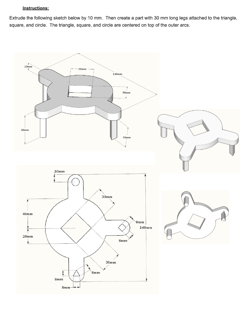 Solved I need help sketching this in Solidworks! please | Chegg.com