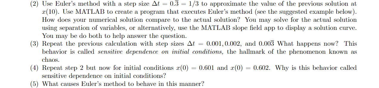 Solved In this exploration, you will investigate Euler's | Chegg.com
