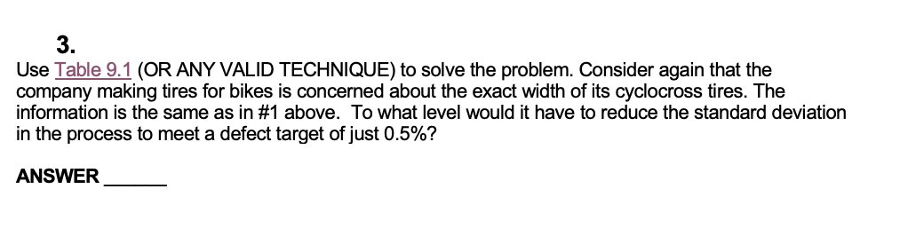 Solved 3. Use Table 9.1 (OR ANY VALID TECHNIQUE) to solve | Chegg.com