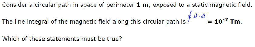Solved Consider a circular path in ﻿space of ﻿perimeter 1m, | Chegg.com