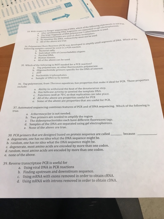 Solved Polymerase Chain Reaction (PCR) was developed to | Chegg.com