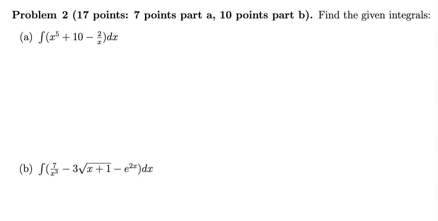 Solved Problem 2 (17 points: 7 points part a, 10 points part | Chegg.com