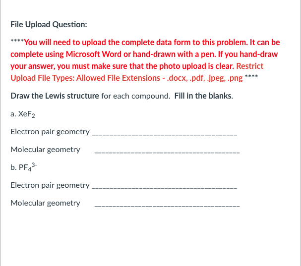 Solved File Upload Question: ****You will need to upload the | Chegg.com