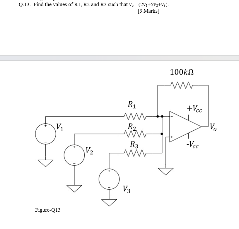 Solved Q.1. ﻿Find the value of Load resistor RL ﻿for the | Chegg.com